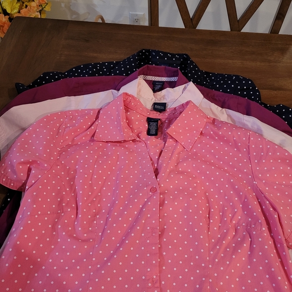 Basic Editions | Tops | Bundle Of 4 Basic Editions Ladies Blouse Shirt ...